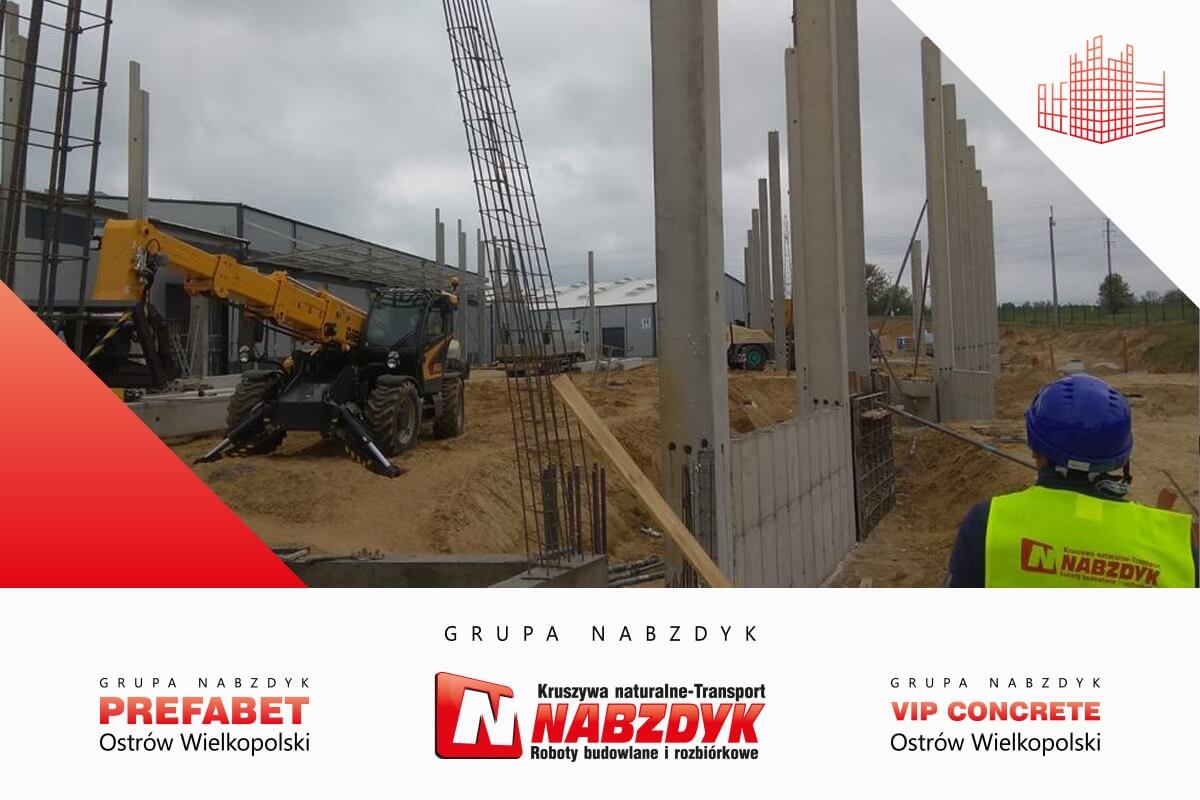 Słupy żelbetowe | PREFABET Ostrów Wielkopolski